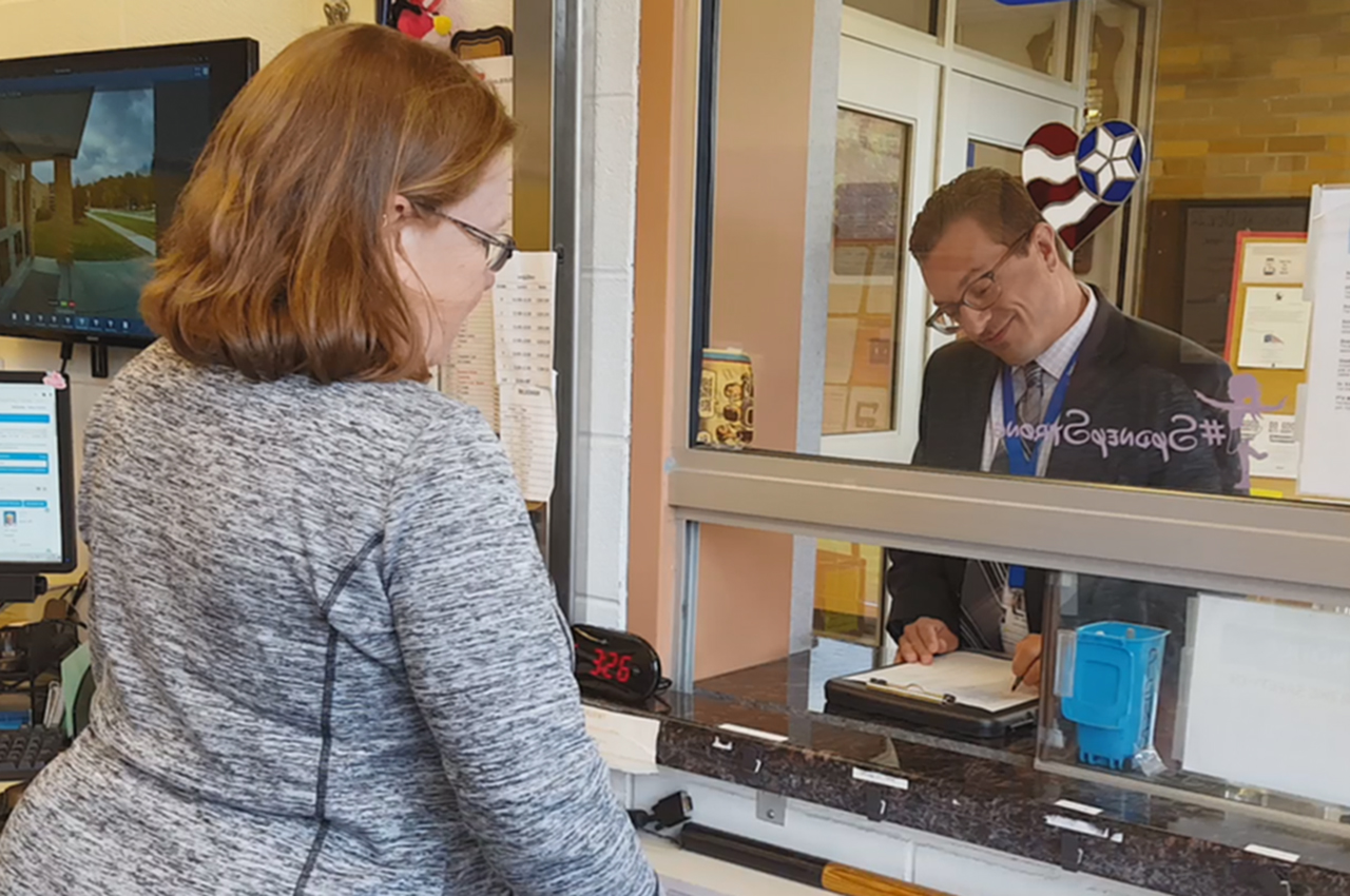 Supt_Reardon_at_Window – Wynantskill Union Free School District