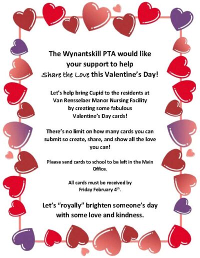 PTA seeks Valentine’s Day cards for local nursing home – Wynantskill ...
