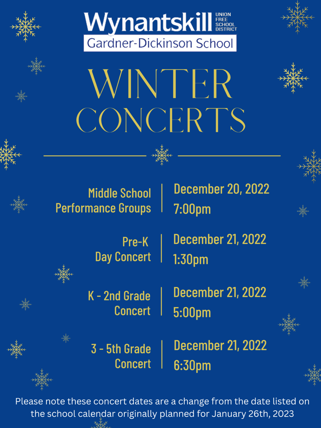 Gardner-Dickinson Winter Concert Dates! – Wynantskill Union Free School ...