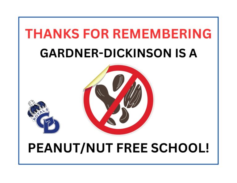 Reminder: Gardner-Dickinson is a nut-free school! – Wynantskill Union ...